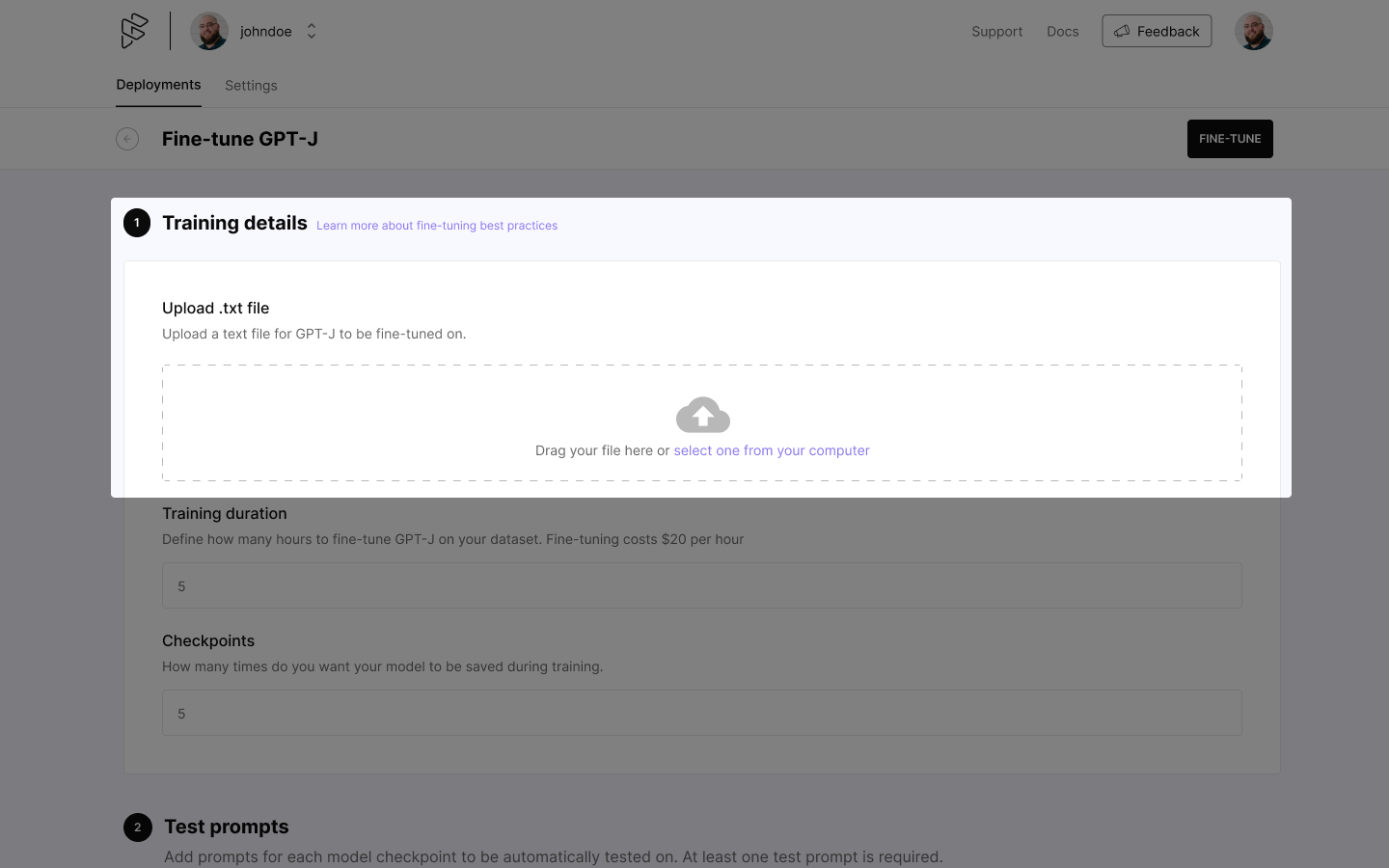 Forefront: Fine-tune and deploy GPT-J, GPT-16B, and GPT-NeoX